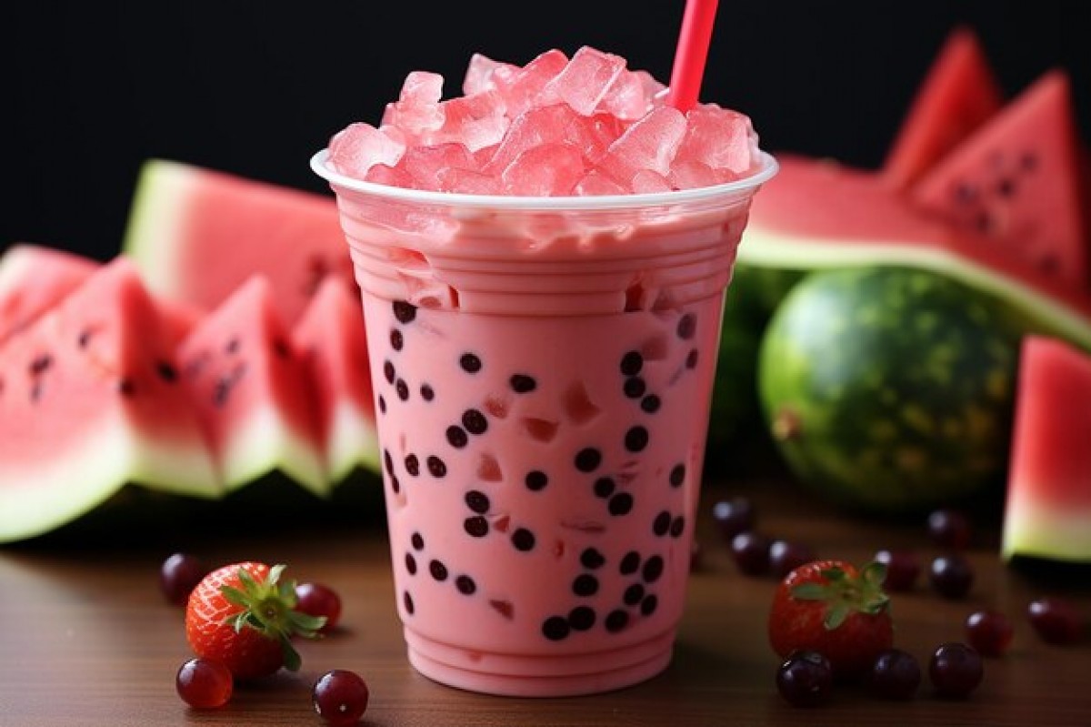 Watermelon Bubble Tea