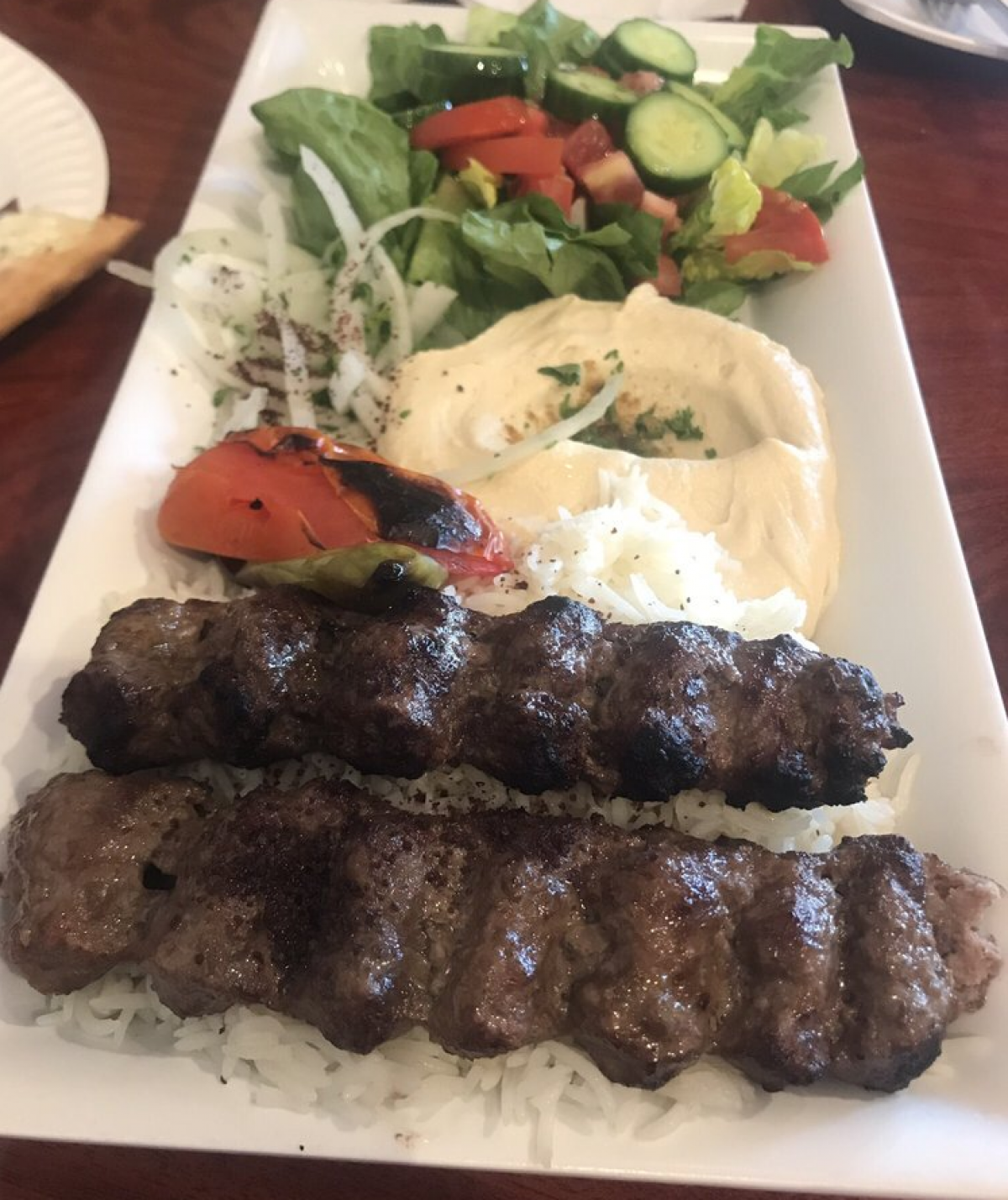 Beef Lule Kebab Plate