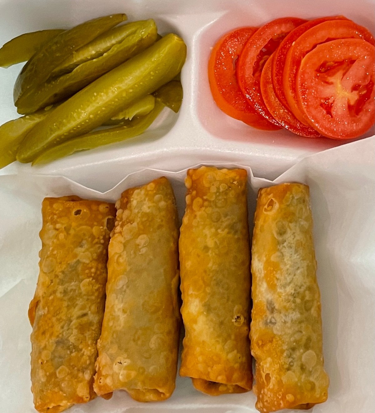 Fried Meat Rolls Plate