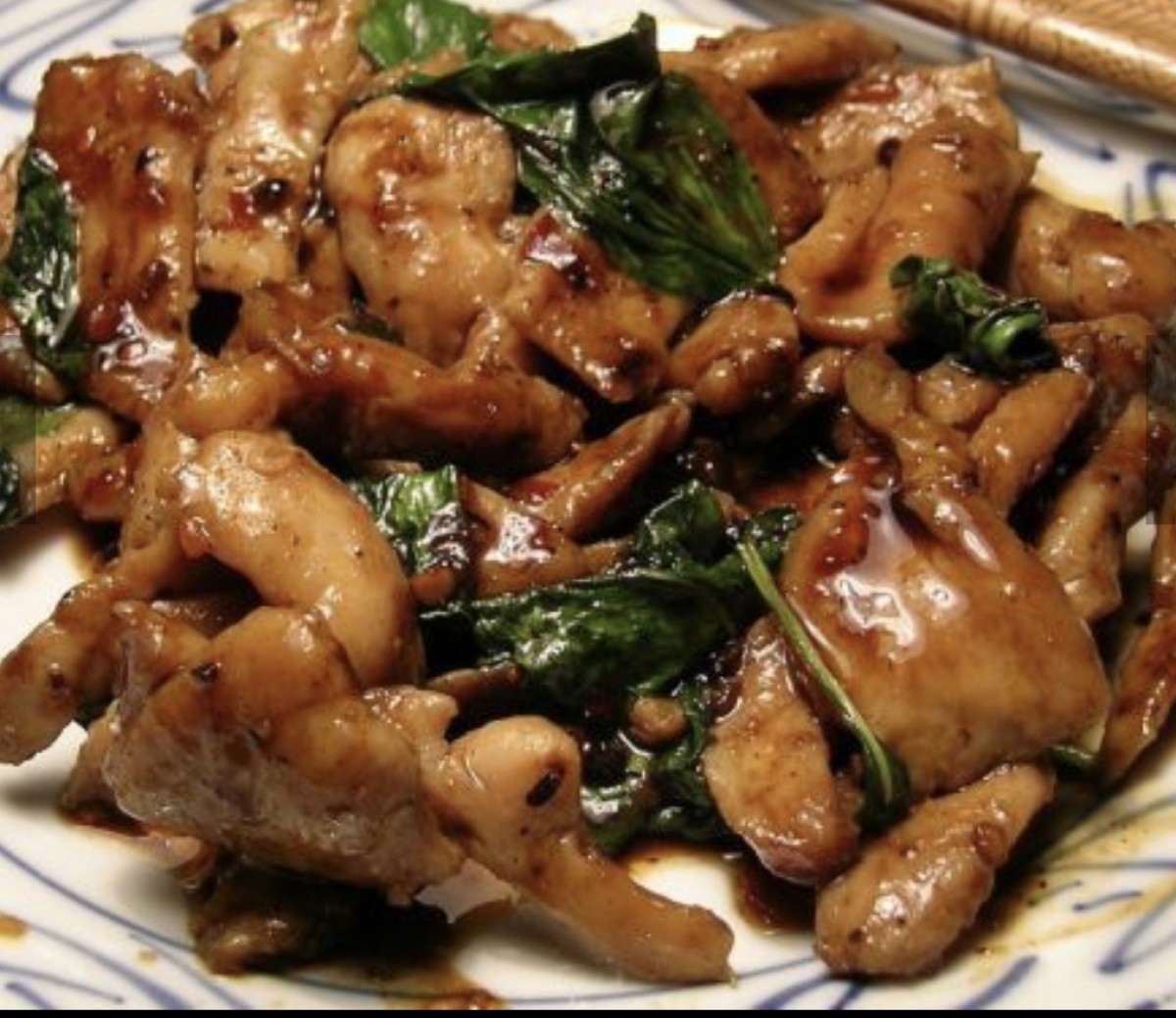 Chicken Basil Leaves